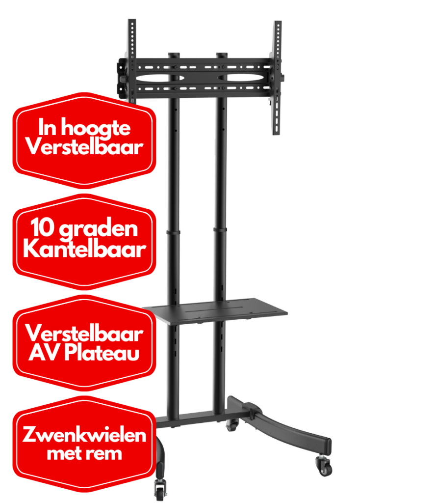 Stralex Verrijdbare TV Standaard Hoog - Stralex