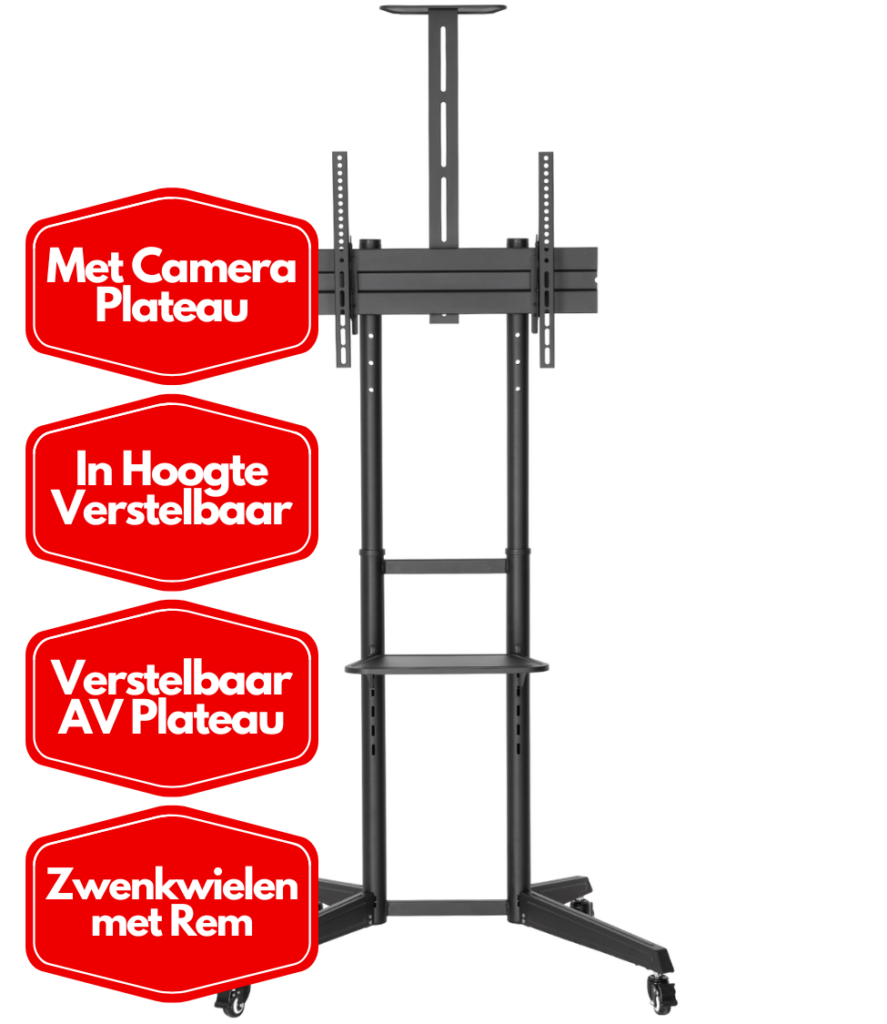 Stralex Verrijdbare TV Standaard Hoog - Stralex TV Standaard